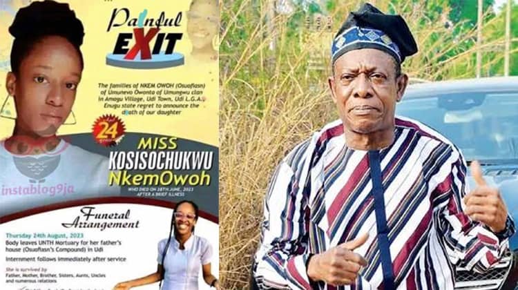 Actor Nkem Owoh, Buries Daughter 24th August | The Source